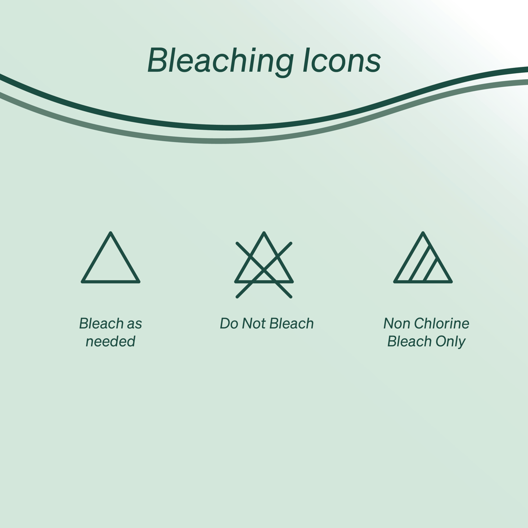 Textile Icons Demystified - Bleaching Icons